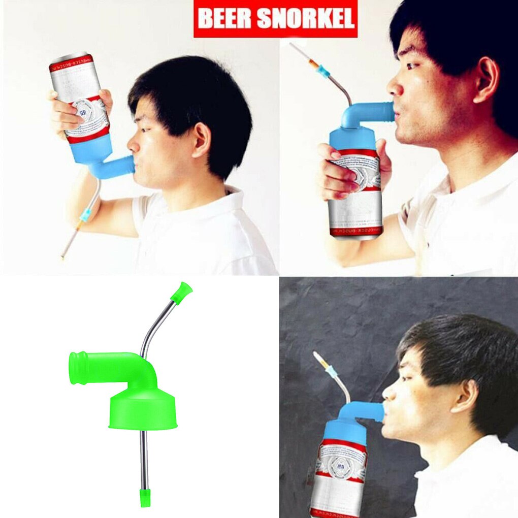 Beer Snorkel Straw Beer Bong Funnel Slammer Double... – Grandado