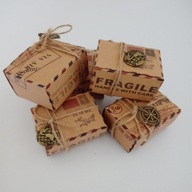 10pcs/lot Vintage Stamp Wedding Candy Box Chocolat... – Vicedeal