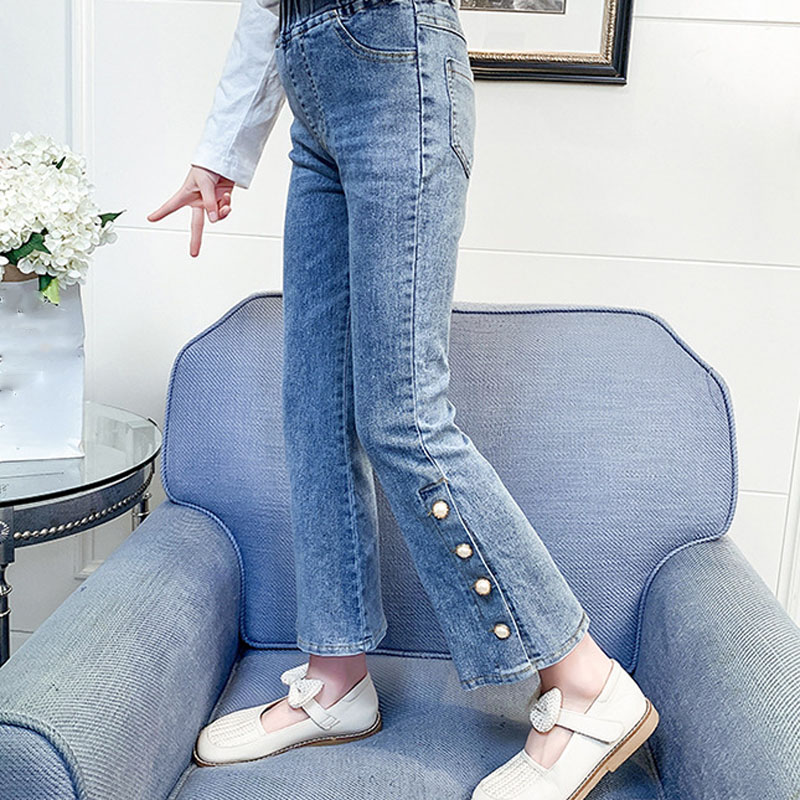 Girls' Jeans Korean Spring Autumn Summer Trous... – Grandado