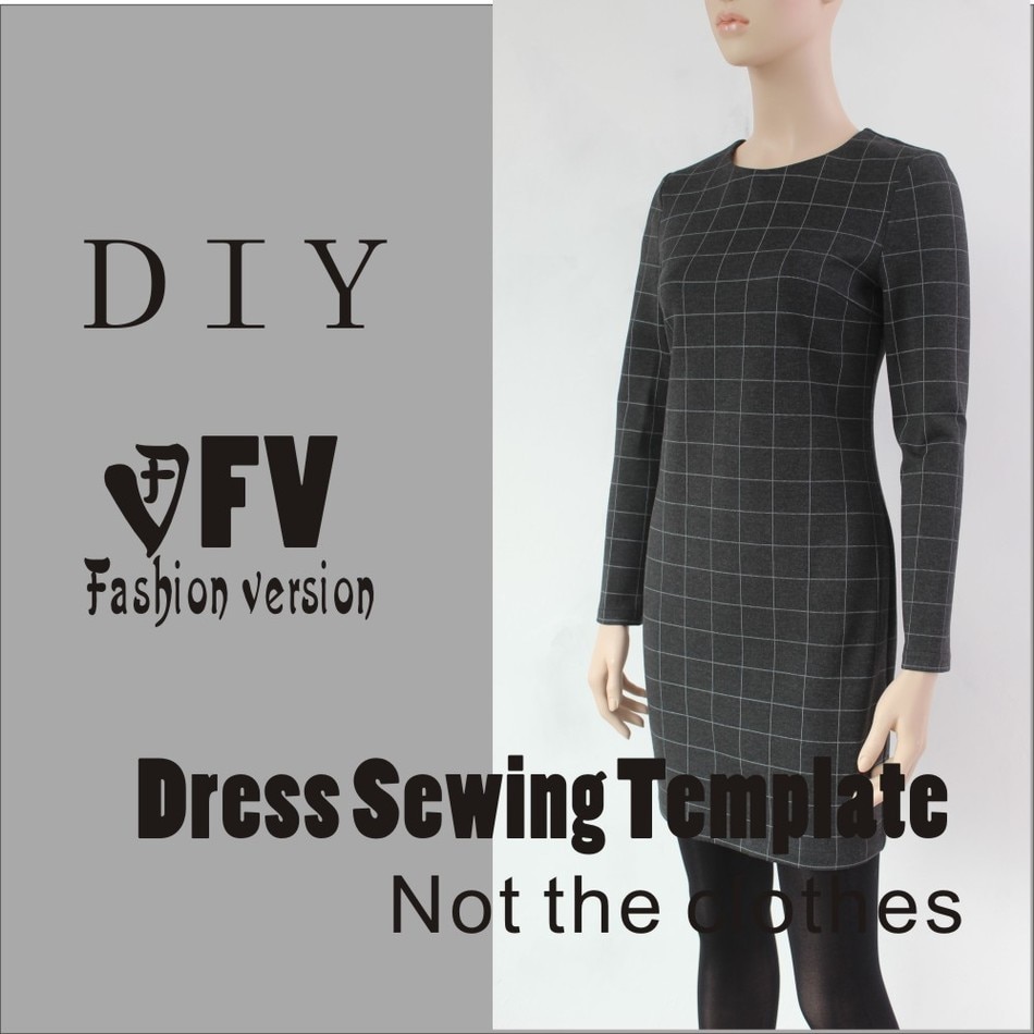 Dresses Sewing Pattern Template KNIT Elasticity is... – Grandado