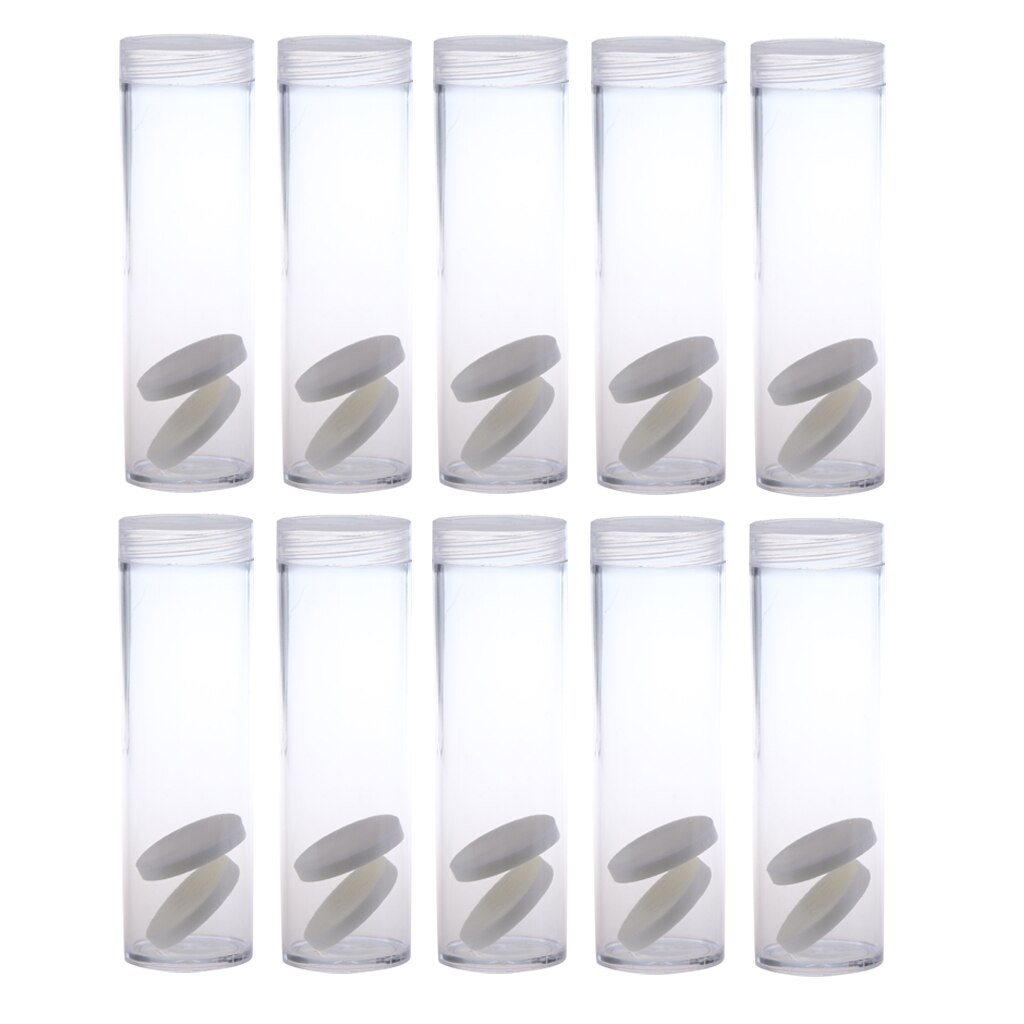 Clear Coin Capsules Coin Storage Case Round Protec... – Vicedeal