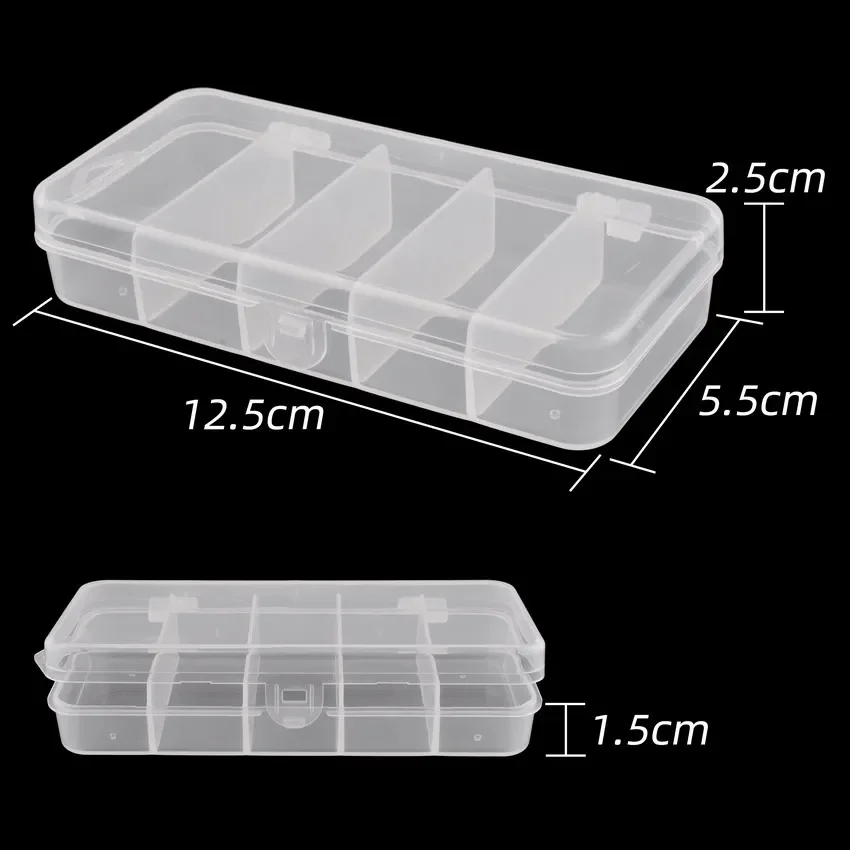 5 Compartments Fishing Tackle Box Plastic Waterpro... – Vicedeal