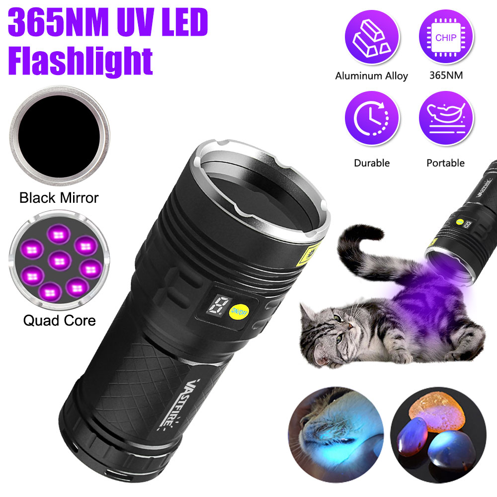 Linterna UV de 160W, 365nm/395nm, antorcha de espe... – Grandado