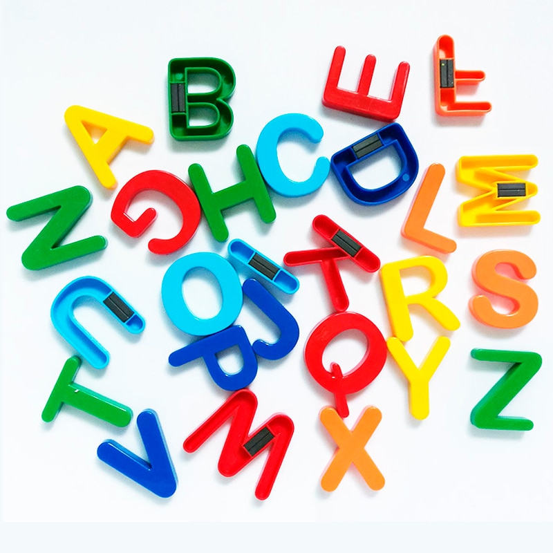 3D Magnets Teaching Alphabet Set Of Colorful Magne... – Grandado