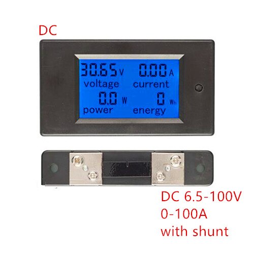 0-100A AC DC Digital Voltmeter Ammeter Wattmeter P... – Grandado