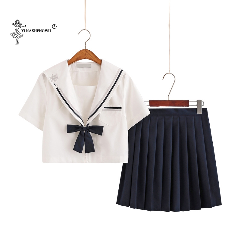 Autumn Summer Japanese School Uniform For Girl Cut... – Grandado