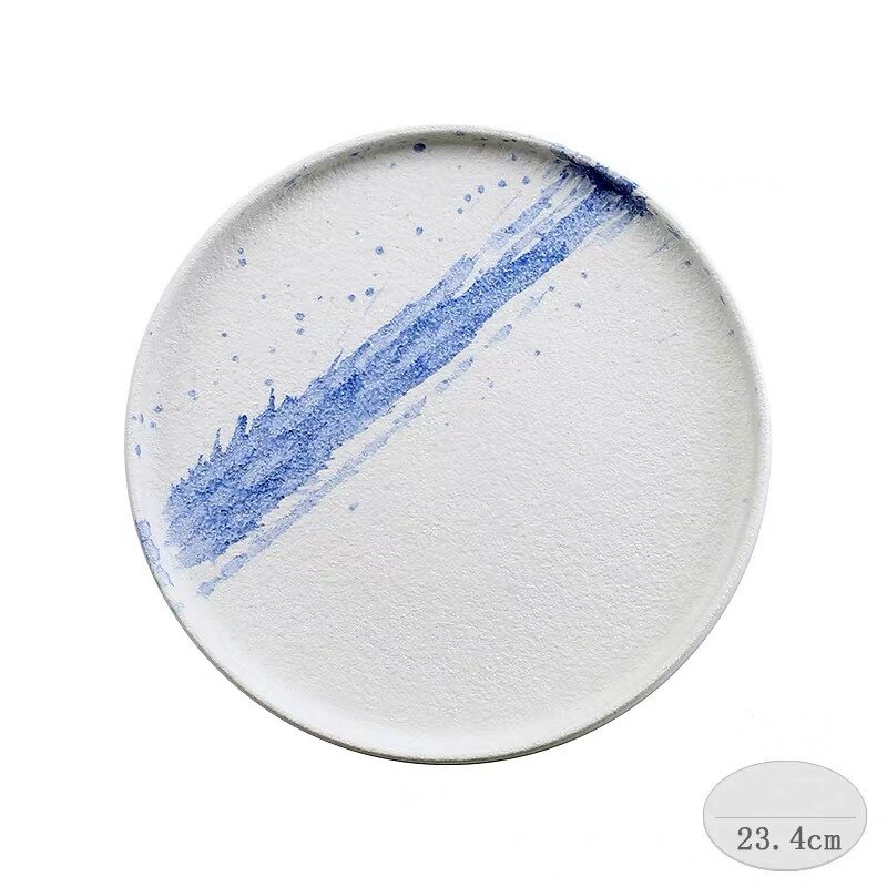 Nordisk keramisk flad morgenmad bøf plade keramik ... – Grandado