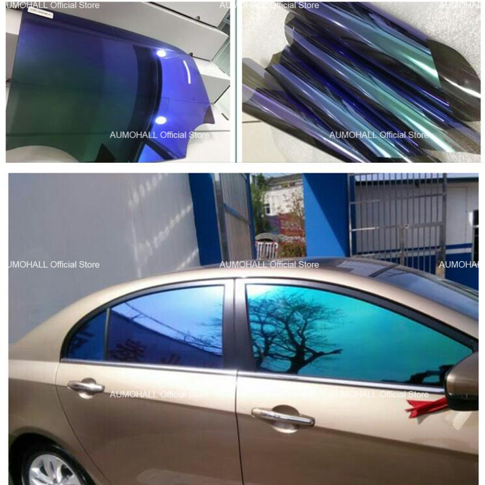 20% VLT Green Blue Chameleon Window Tint for Car S... – Grandado