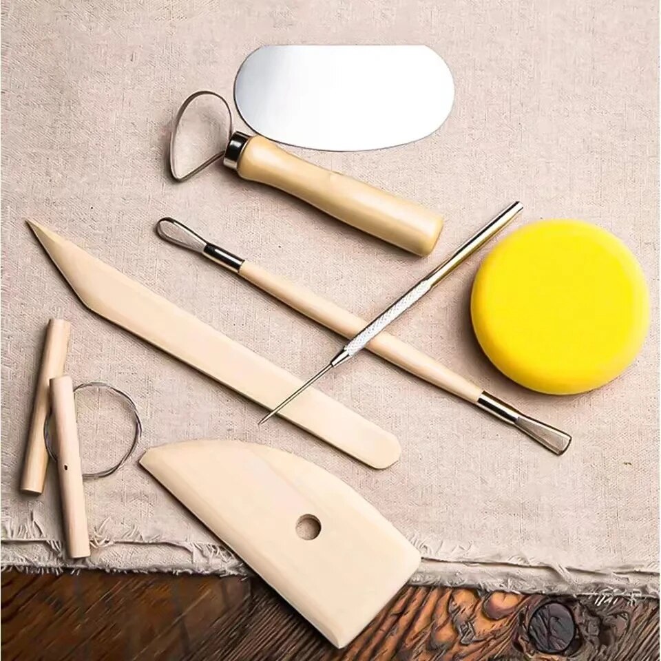 8Pcs/Set Clay Tools DIY Ceramics Molding Tools Woo... – Grandado