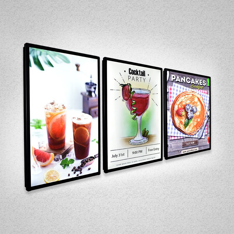indoor lightbox slim poster led backlit signboard ... – Grandado
