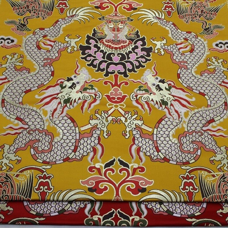 Wide 28" Chinese Yunjin Dragon Robe Horsewear Dres... – Grandado