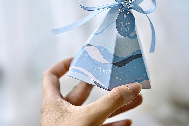 Pyramid Chocolate Candy Box Baby Shower Wedding Fa... – Grandado