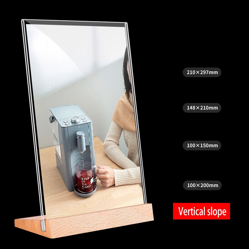 A5 Acrylic L-Style T-type Strong Table Signboard D... – Grandado