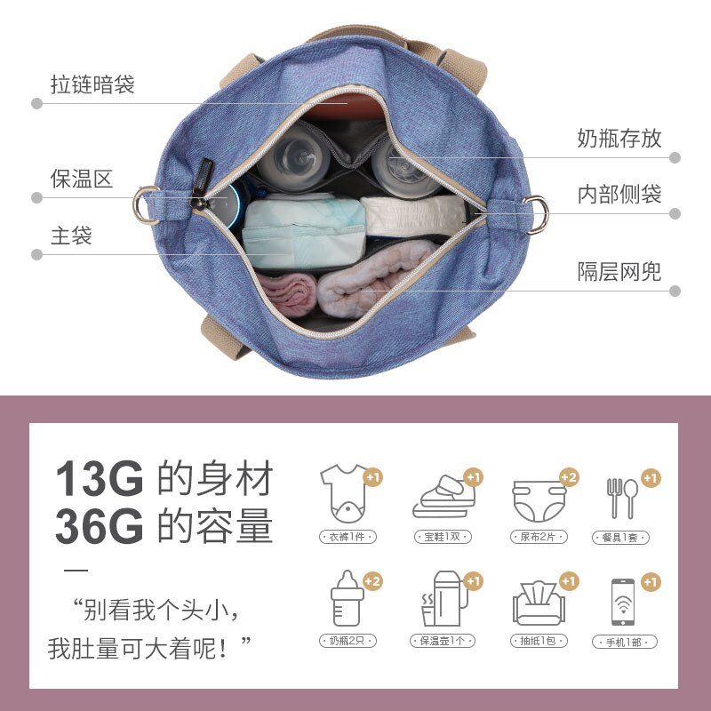 Mummy Bag Outing Large Capacity Lightweight Multif... – Grandado