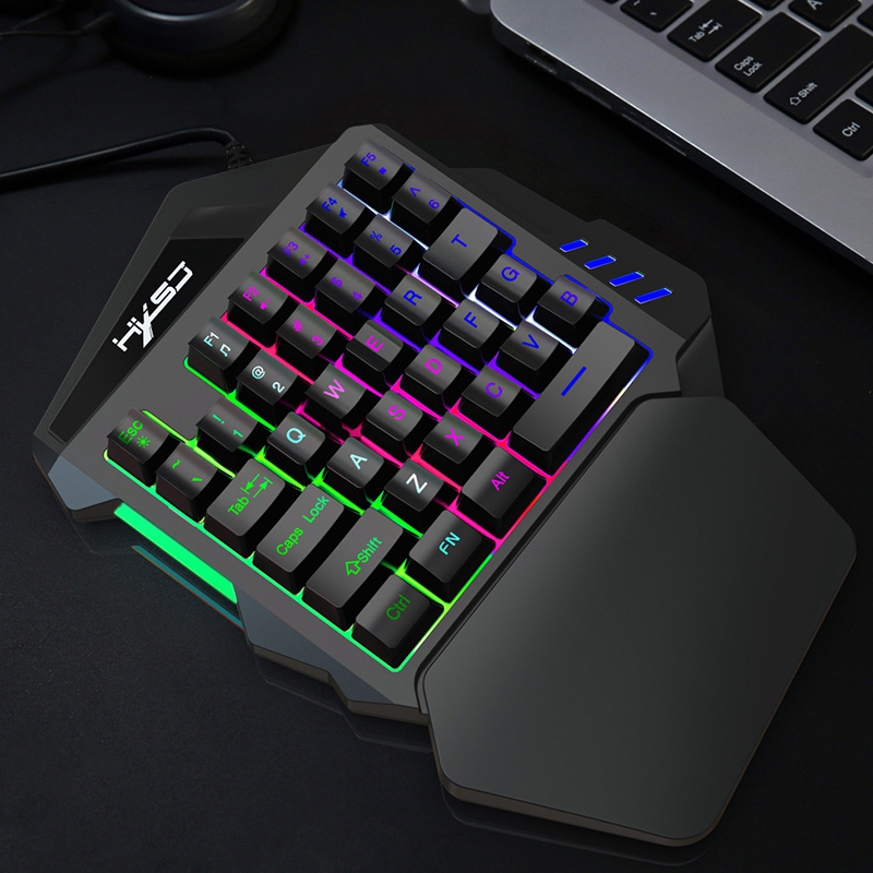Hxsj Mini One-Hand Mechanical Keyboard Gaming Keyb... – Grandado