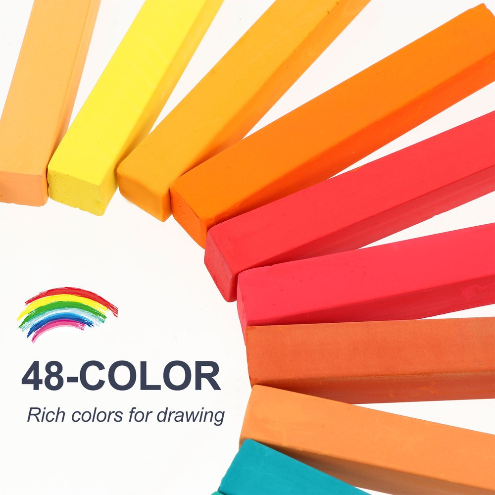 1 Set Artist Soft Pastels Assorted Colors Square C... – Vicedeal