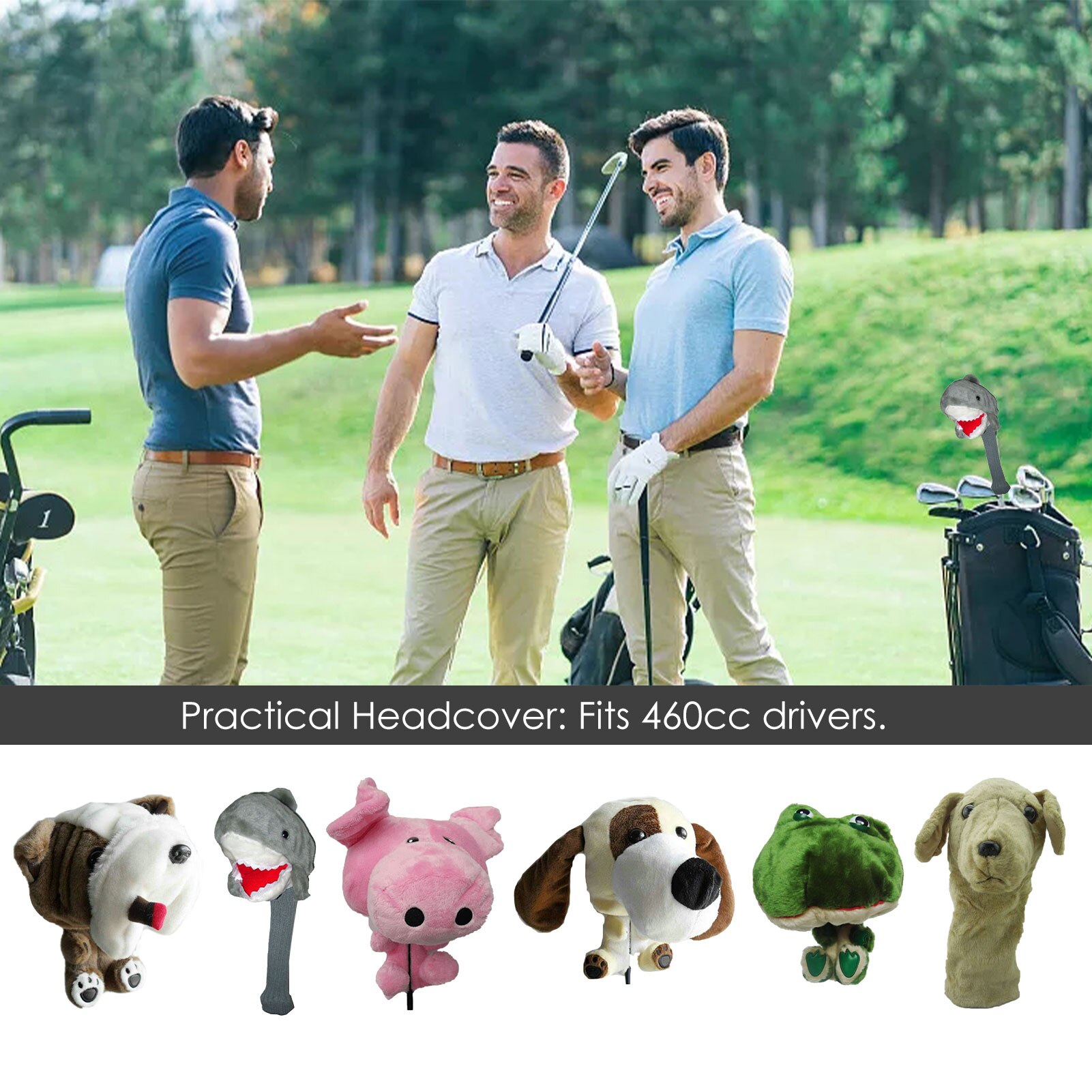 Golf Driver Head Cover Club Hugger Animal Plush Cl... – Vicedeal