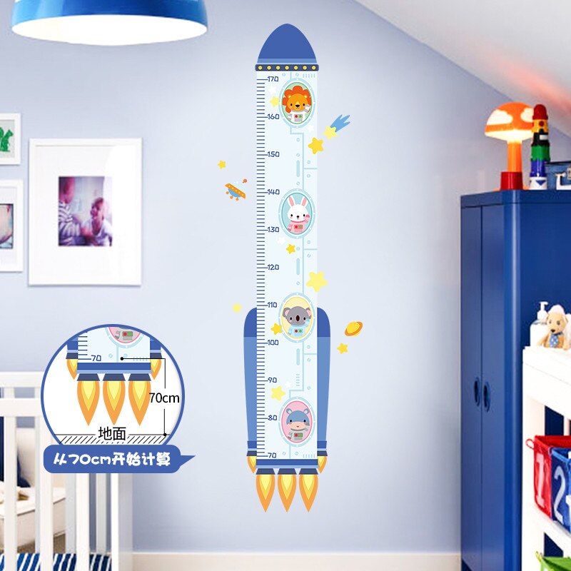 DIY Forest Animal Trees Height Wall Sticker Decor ... – Grandado