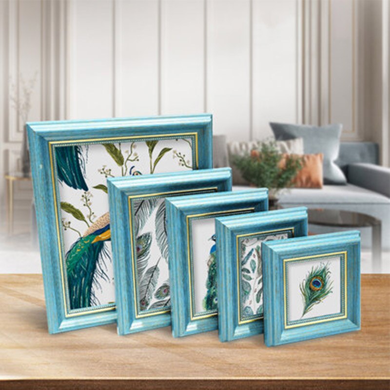 Modern Light Blue Photo Frame Set 4 / 5 / 6 / 7 / ... – Grandado