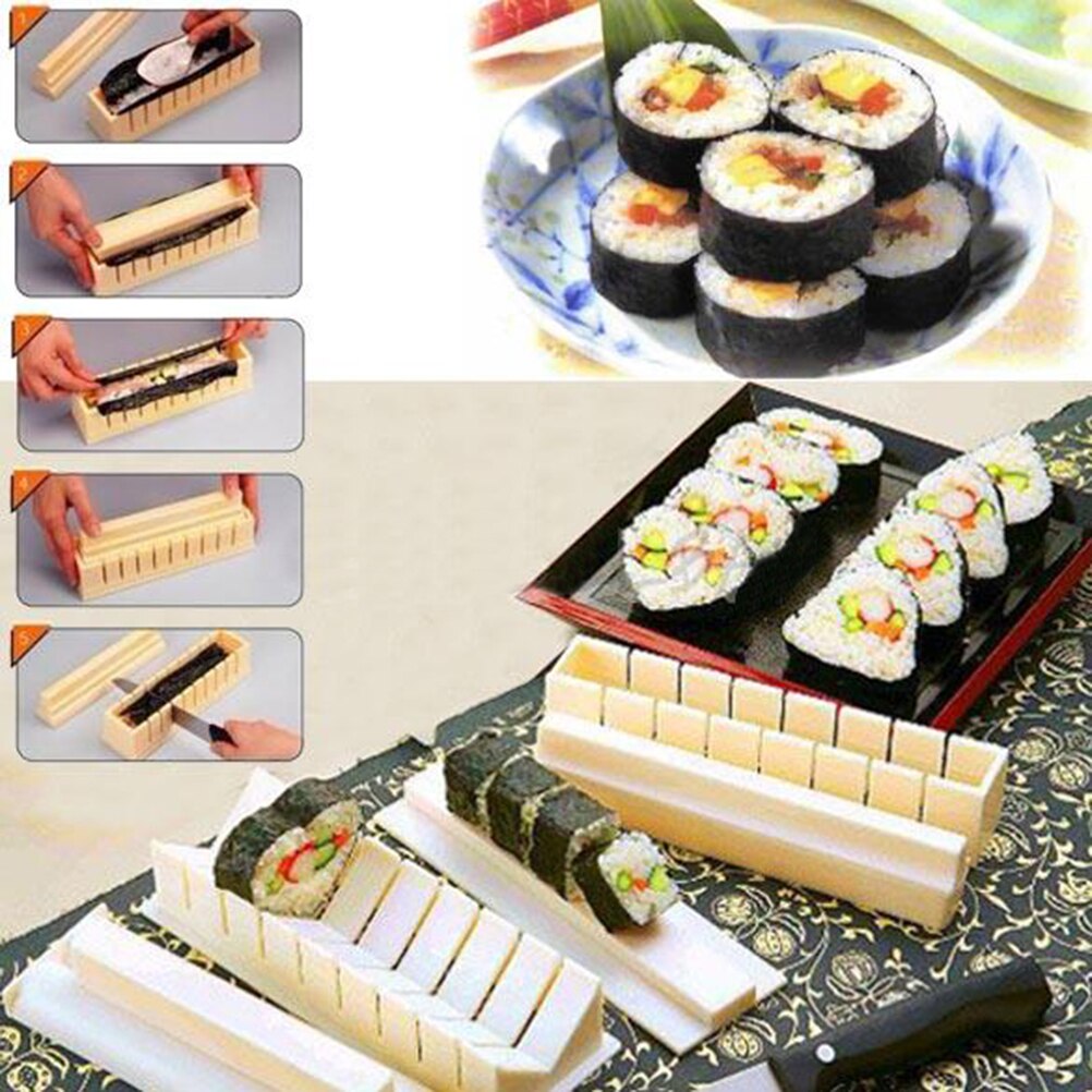 11 Stks/set Diy Sushi Maker Mold Keuken Sushi Rijs... – Vicedeal