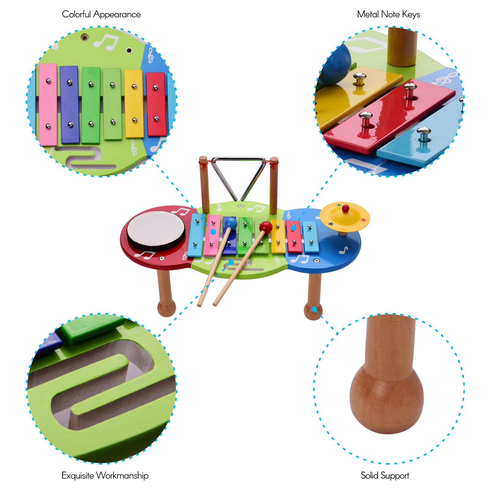 ammoon Kids Percussion Instrument Set Percussion D... – Vicedeal