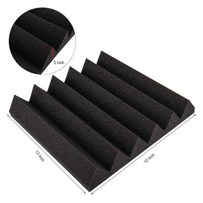 12 Pcs Acoustic Foam Board,Sound Insulation Foam B... – Grandado