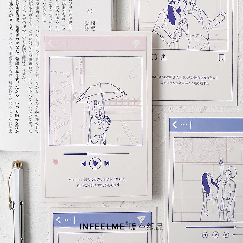 30 Sheets/Set Couple Girlfriend Daily Life Postcar... – Vicedeal
