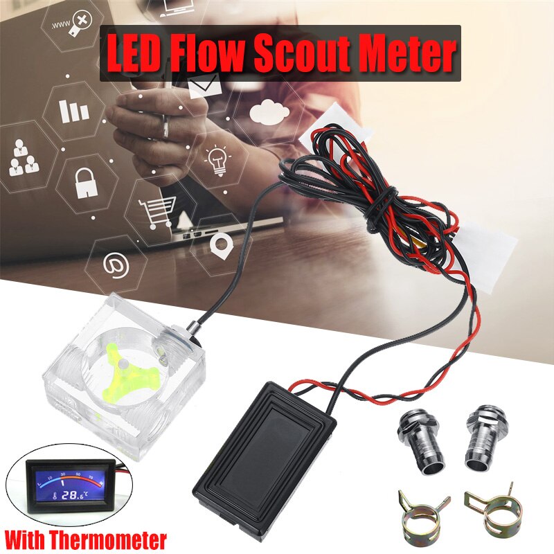 Led Thermometer 3 Manier Flowmeter Met 2 Weerhaken... – Grandado