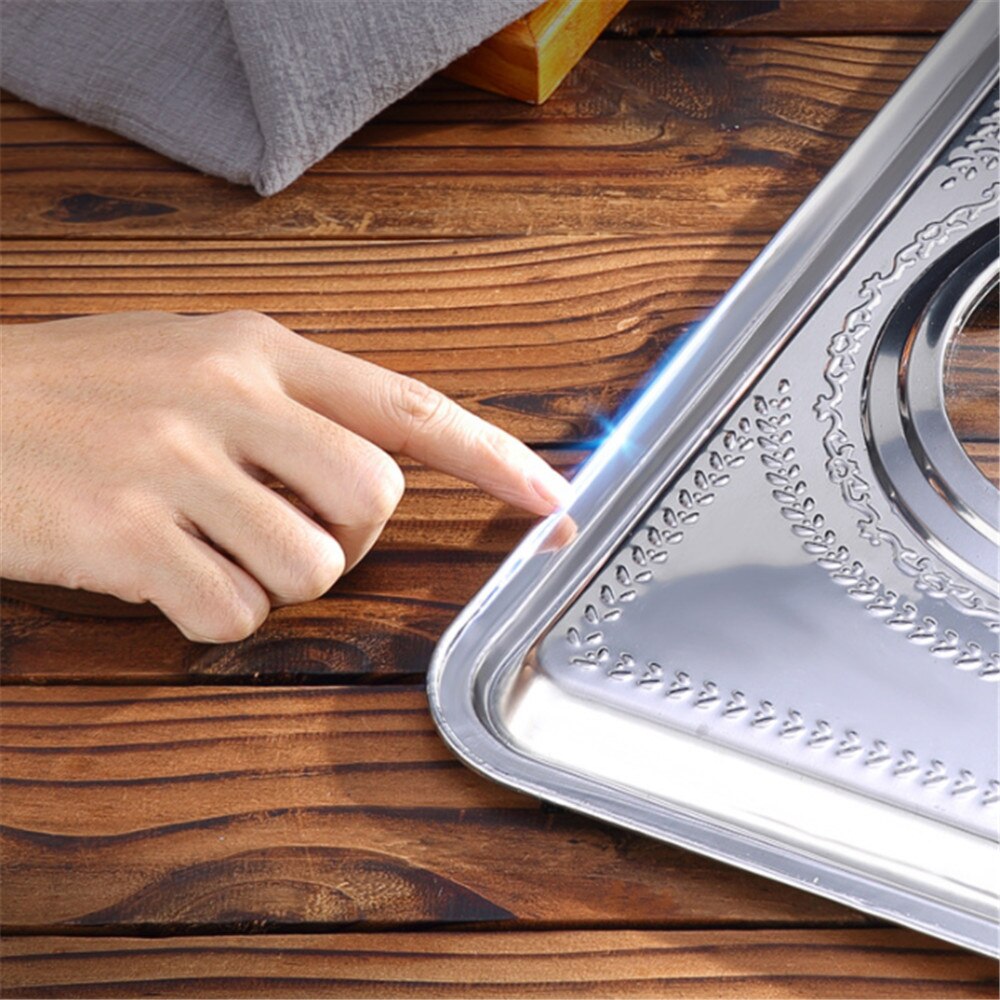 Stainless Steel Pan Lid Cover Pot Lid 40X30cm Rect... – Grandado