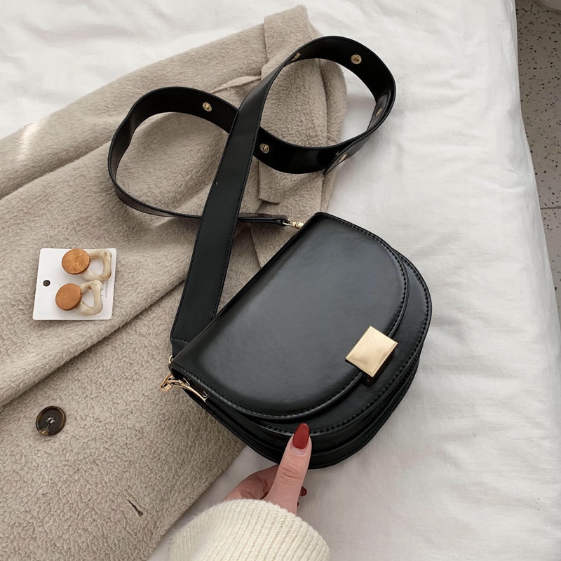 Damestassen casual schoudertas ms. semicircle tas ... – Grandado
