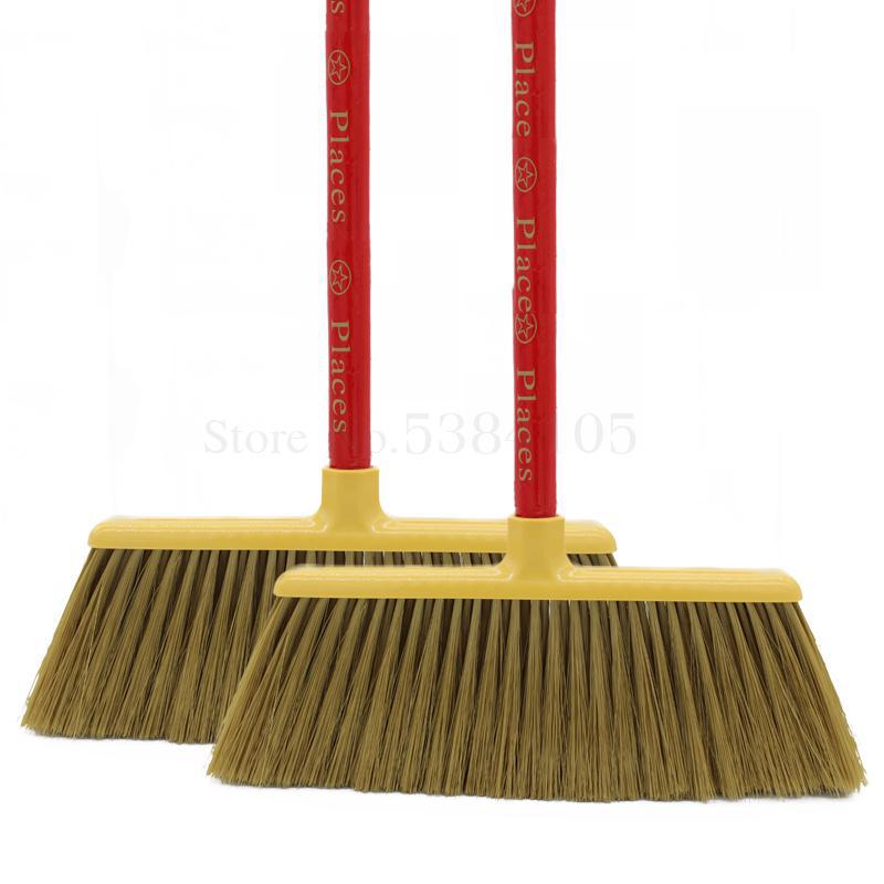 Plastic Broom Household Single Hardwood Handle Fac... – Grandado