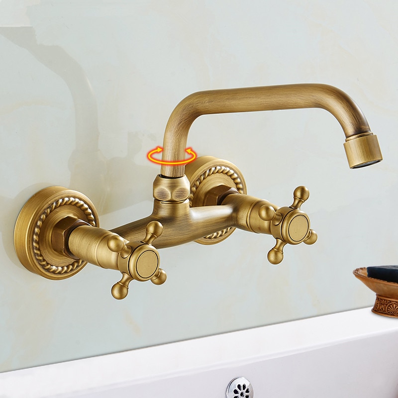 Bathtub Faucets Wall Mounted Bathroom Taps Dual Ha... – Grandado