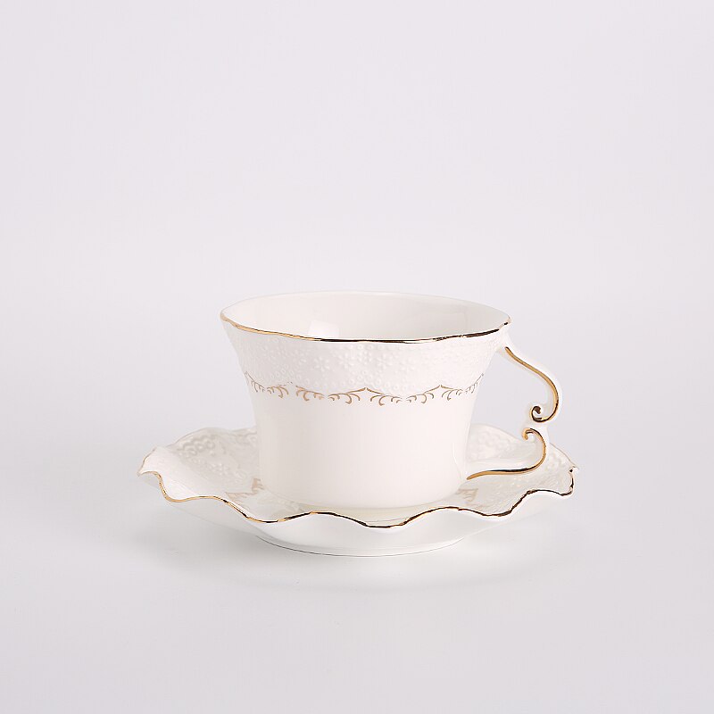 European Ceramic Tea Cup Set Gold Rim Royal Luxury... – Grandado