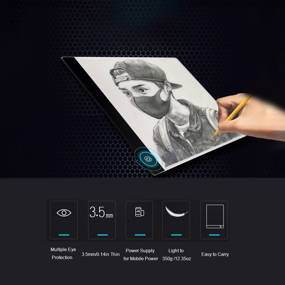 A4 LED Writing Painting Light Box Tracing Board Il... – Vicedeal
