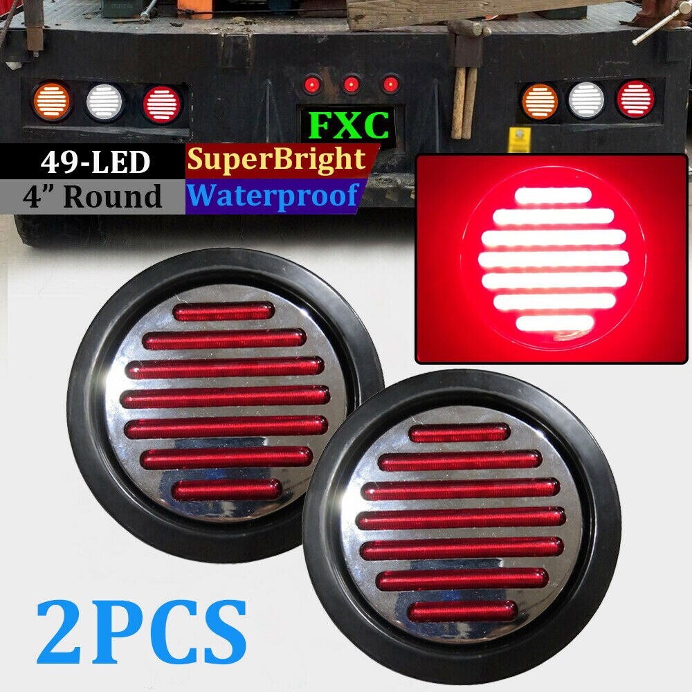 Dc 12V 2 Stuks 4 Inch 49LED Ronde Truck Trailer Tr... – Vicedeal
