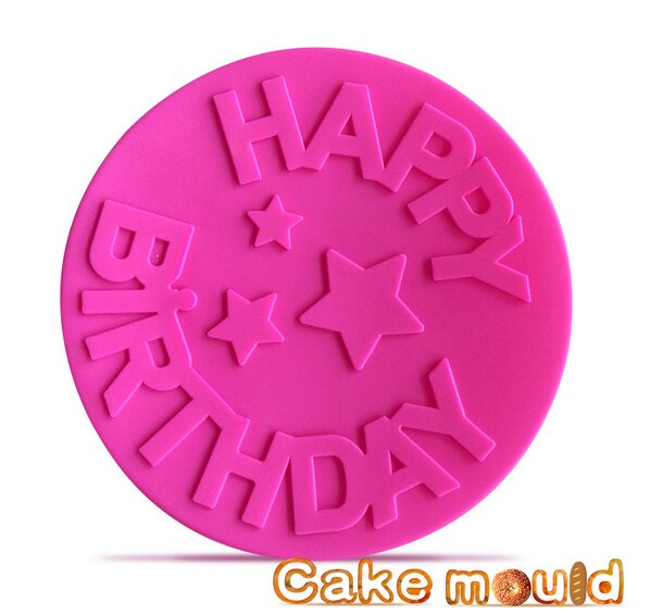 High temperature Round 24cm Happy birthday big cak... – Vicedeal