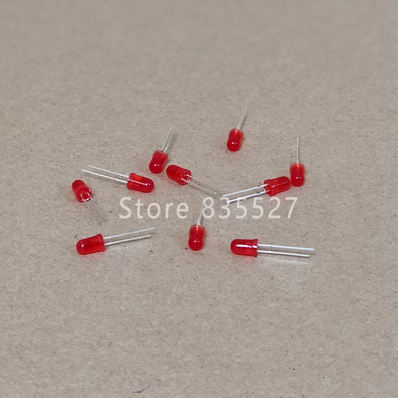 100pcs/lot F5 5MM Round LED in the color DIP Red T... – Grandado