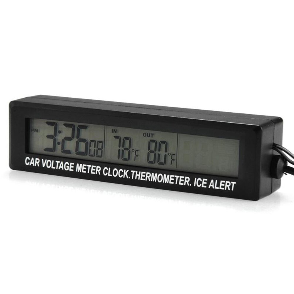 Auto Car Clock Voltmeter Thermometer 3 in 1 Durabl... – Grandado