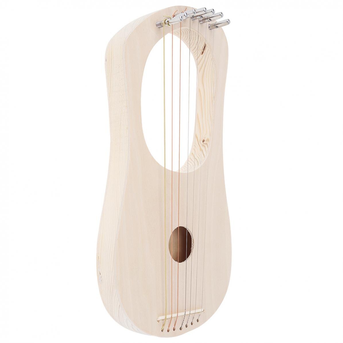 7 Strings Lyre Harp DIY Kit Solid Basswood String ... – Grandado