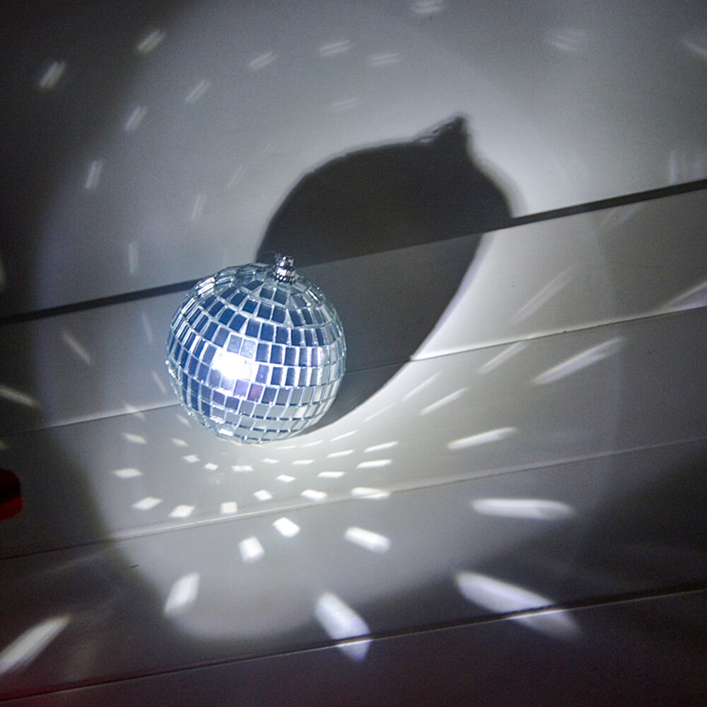 Mirror Disco Ball Glass Reflective Rotating Ball P... – Grandado