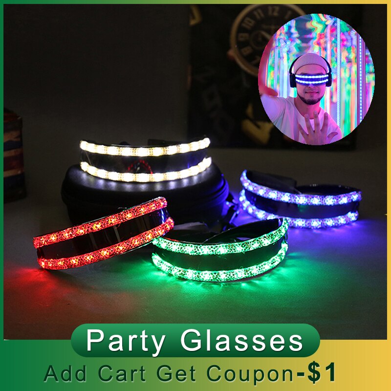 Led Bril Voor Nachtclub Performers Dancing Glowing... – Grandado