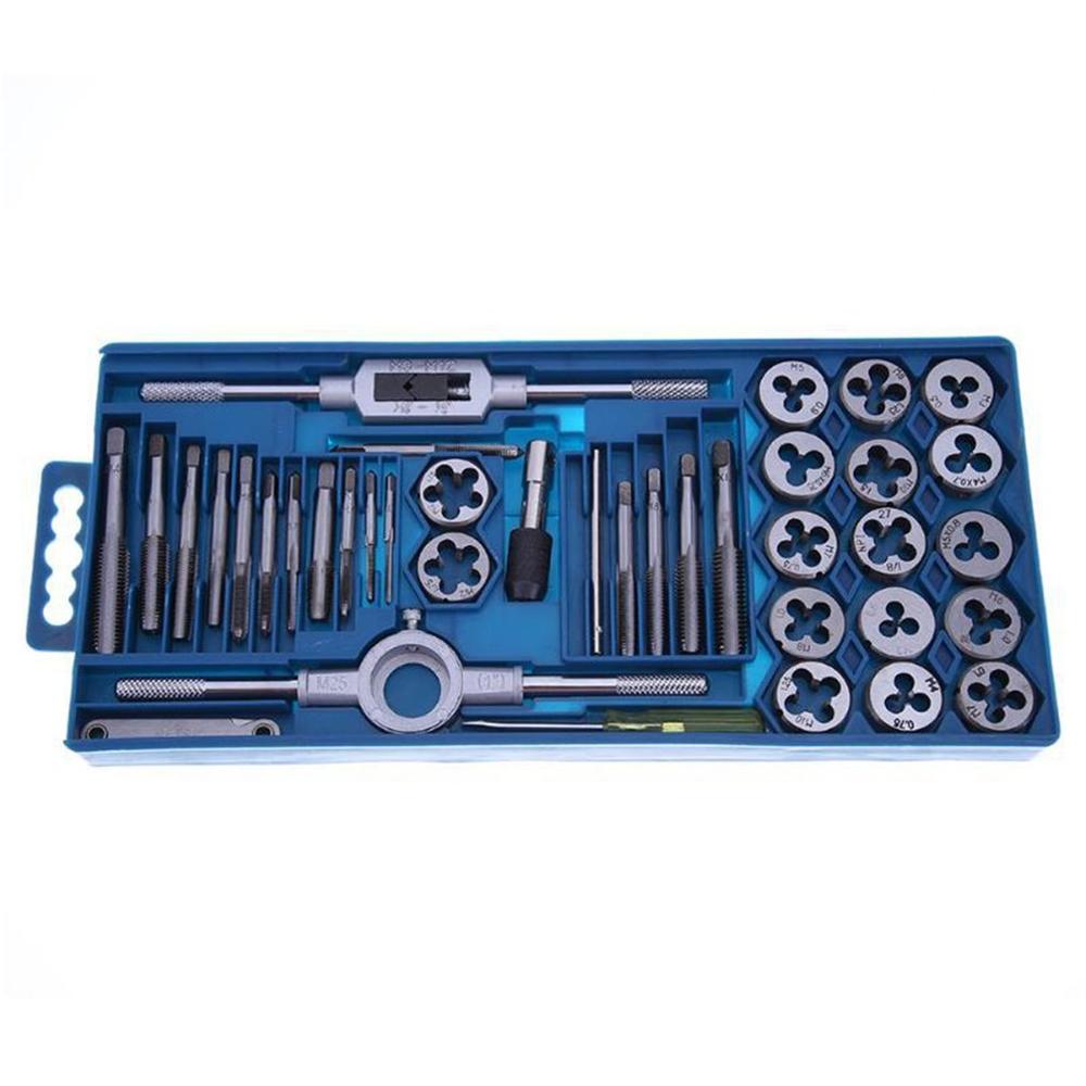 40Pcs M3-M12 Metric/Inch Screw Nut Tap & Die Set W... – Grandado