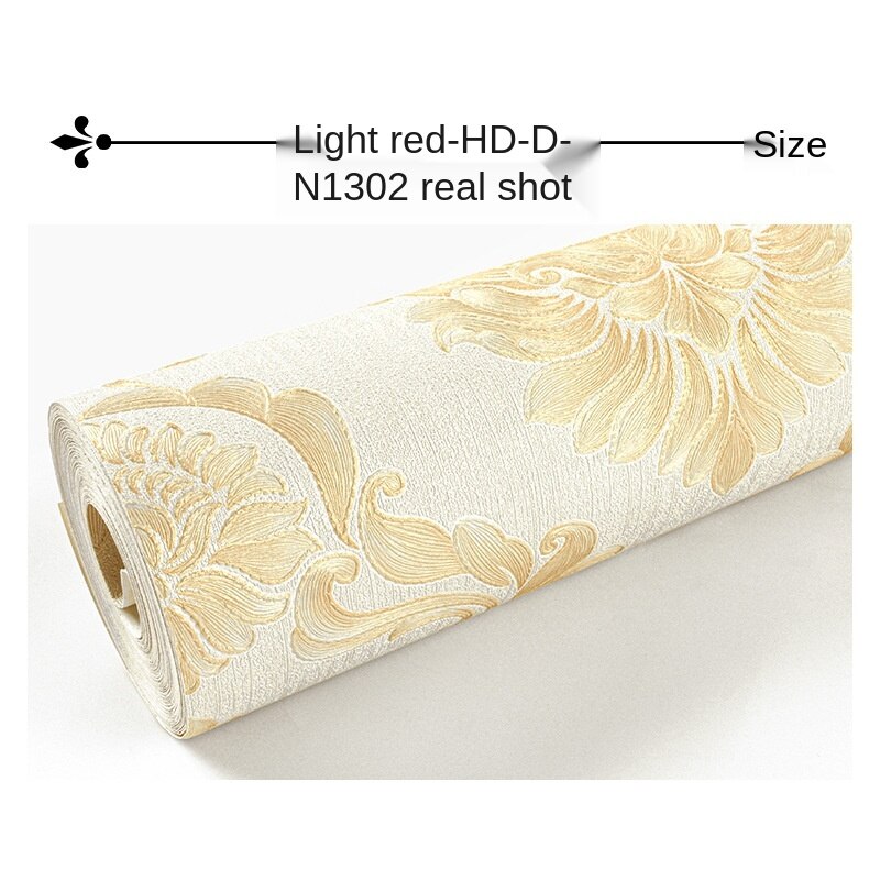 3D European Damascus Wallpaper Waterproof Simple R... – Grandado