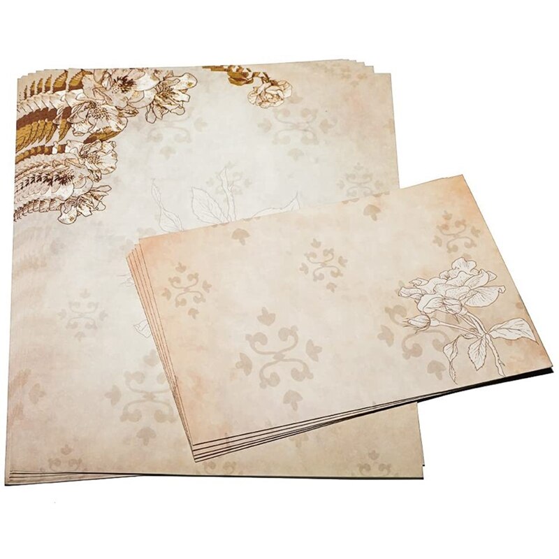 30Pcs Vintage Stationery Floral Writting Paper Mat... – Vicedeal