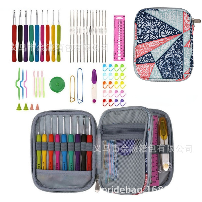 Knitting Tool Set TPR Soft Handle Crochet DIY Acce... – Grandado