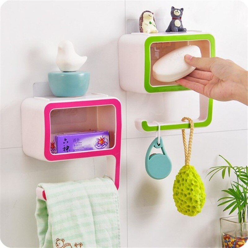 Bathroom Shelves Soap Holder Bathroom Storage Numb... – Grandado