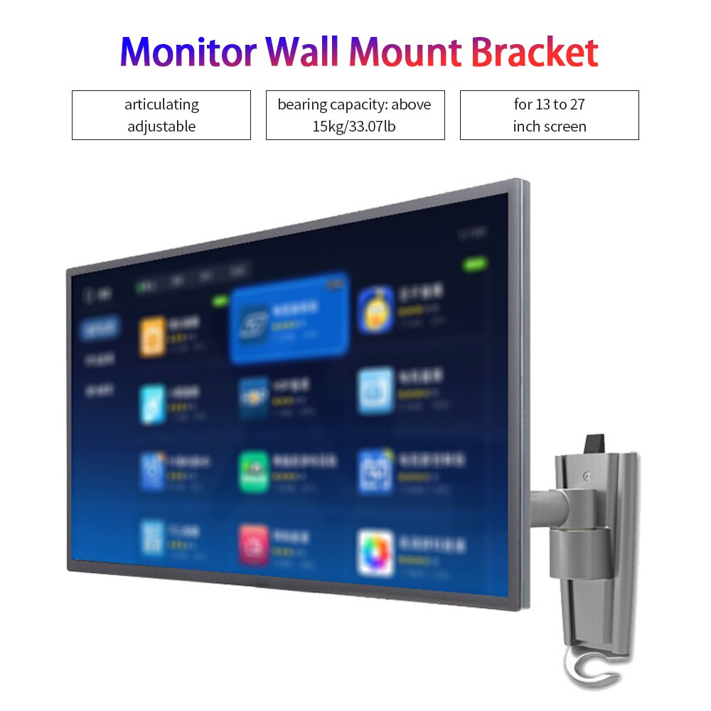 For 13 to 27 Inch Screen Monitor Wall Mount Bracke... – Vicedeal