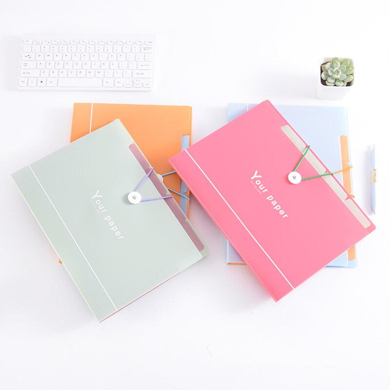 Fresh candy color multi-layer A4 insert folder fil... – Vicedeal
