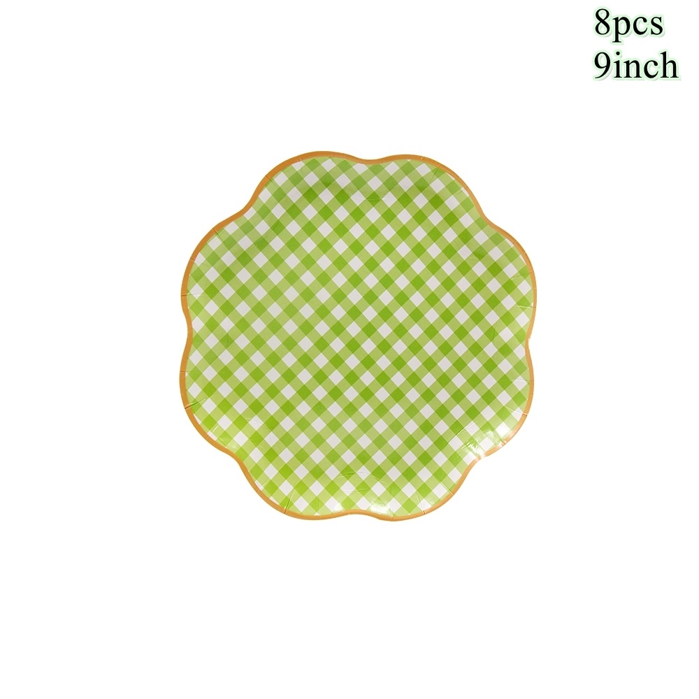 1set Fruits Disposable Tableware Peach Lemon Plate... – Grandado