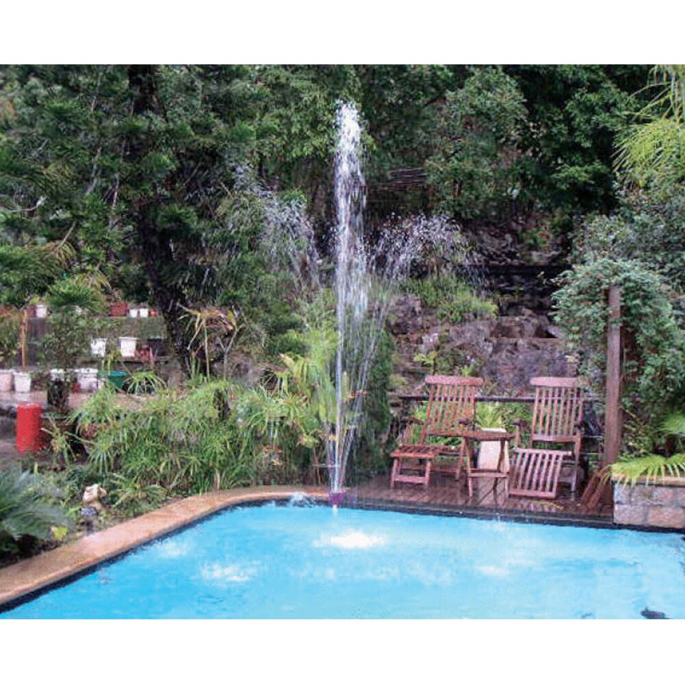 Fuente de cascada flor cabeza/encima de la piscina... – Grandado